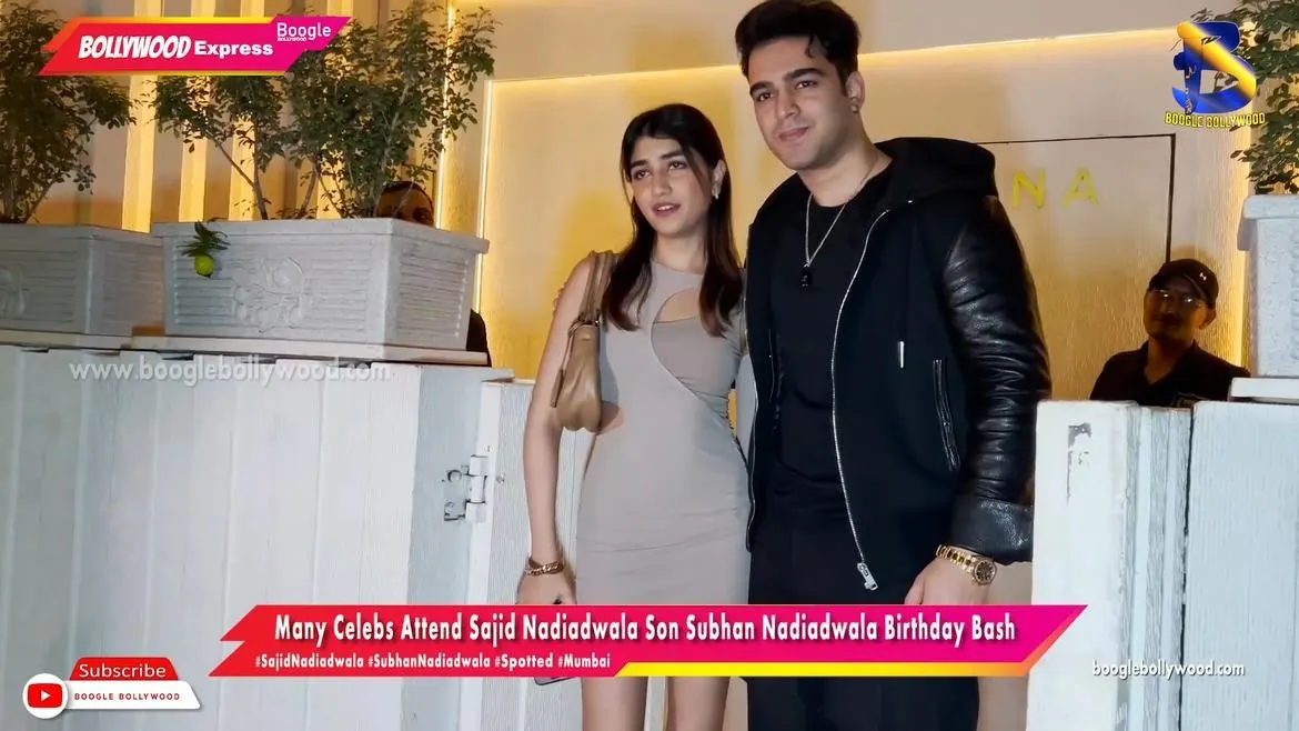 Watch Breaking News Many Celebs Attend Sajid Nadiadwala Son Subhan Nadiadwala Birthday Bash ...